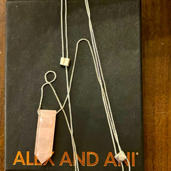 Alex and Ani | Jewelry | Alex And Ani Pink Quartz Adjustable Necklace ...
